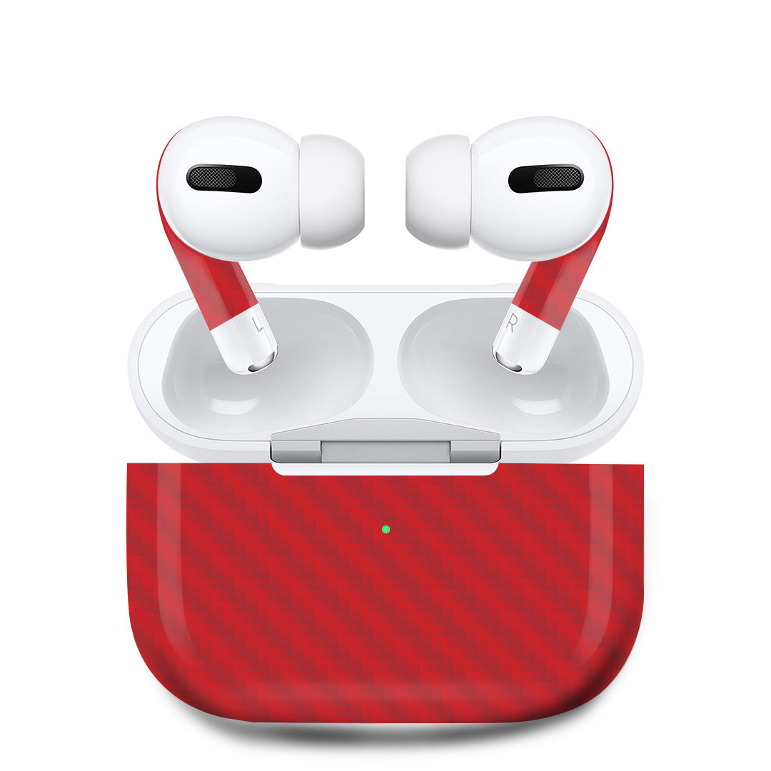 AirPods Pro Red Carbon Fiber Skin COS0004 – GeekIT